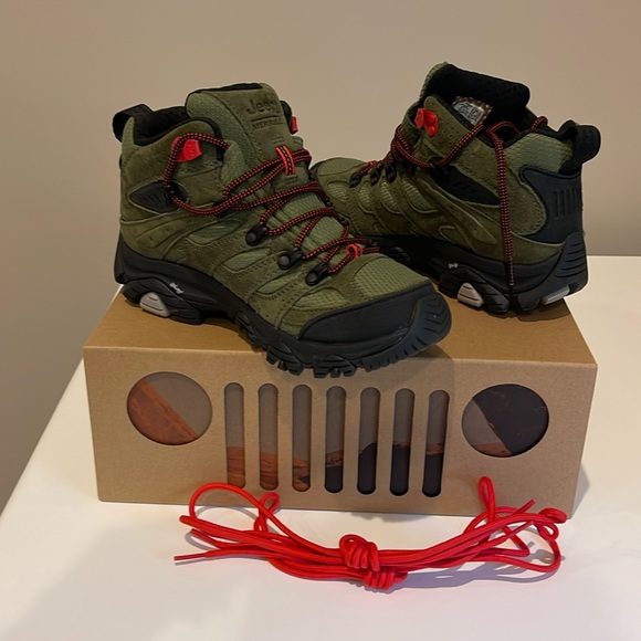 Merrell | Shoes | Jeep X Merrell Moab 3 Mid X Sarge Green Hiking Shoes ...